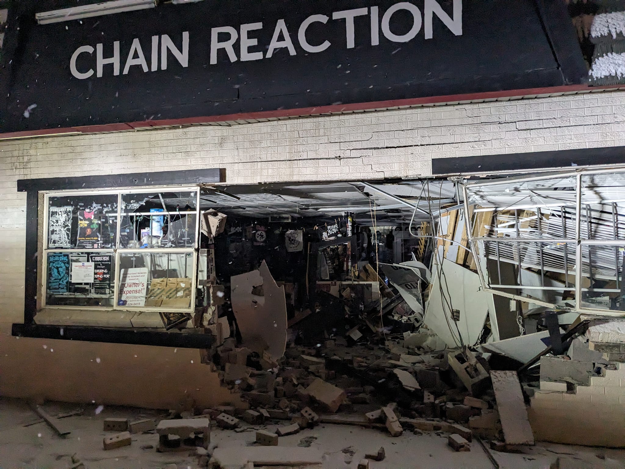 Please Help Chain Reaction Records Rebuild | Suspected Drunk Hit-and ...